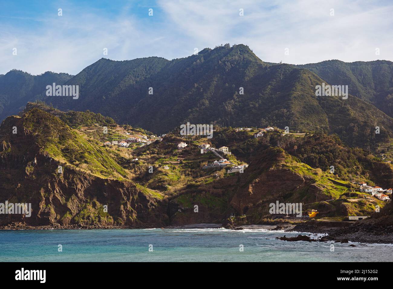 Beautiful landscapes of the Madeira Island in the Atlantic ocean ...
