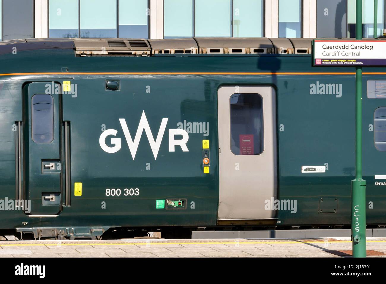 Cardiff, Wales - March 2022: Class 800 high speed train operated by ...