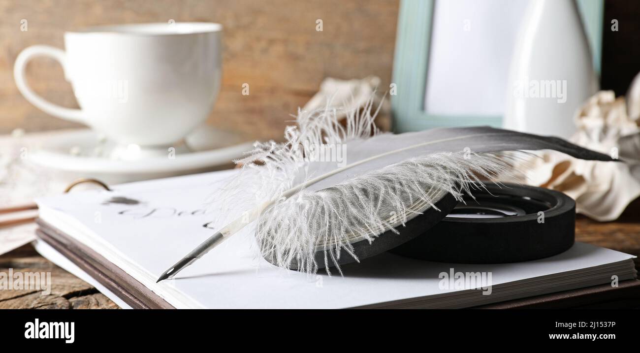 Poem book classic quill hi-res stock photography and images - Alamy