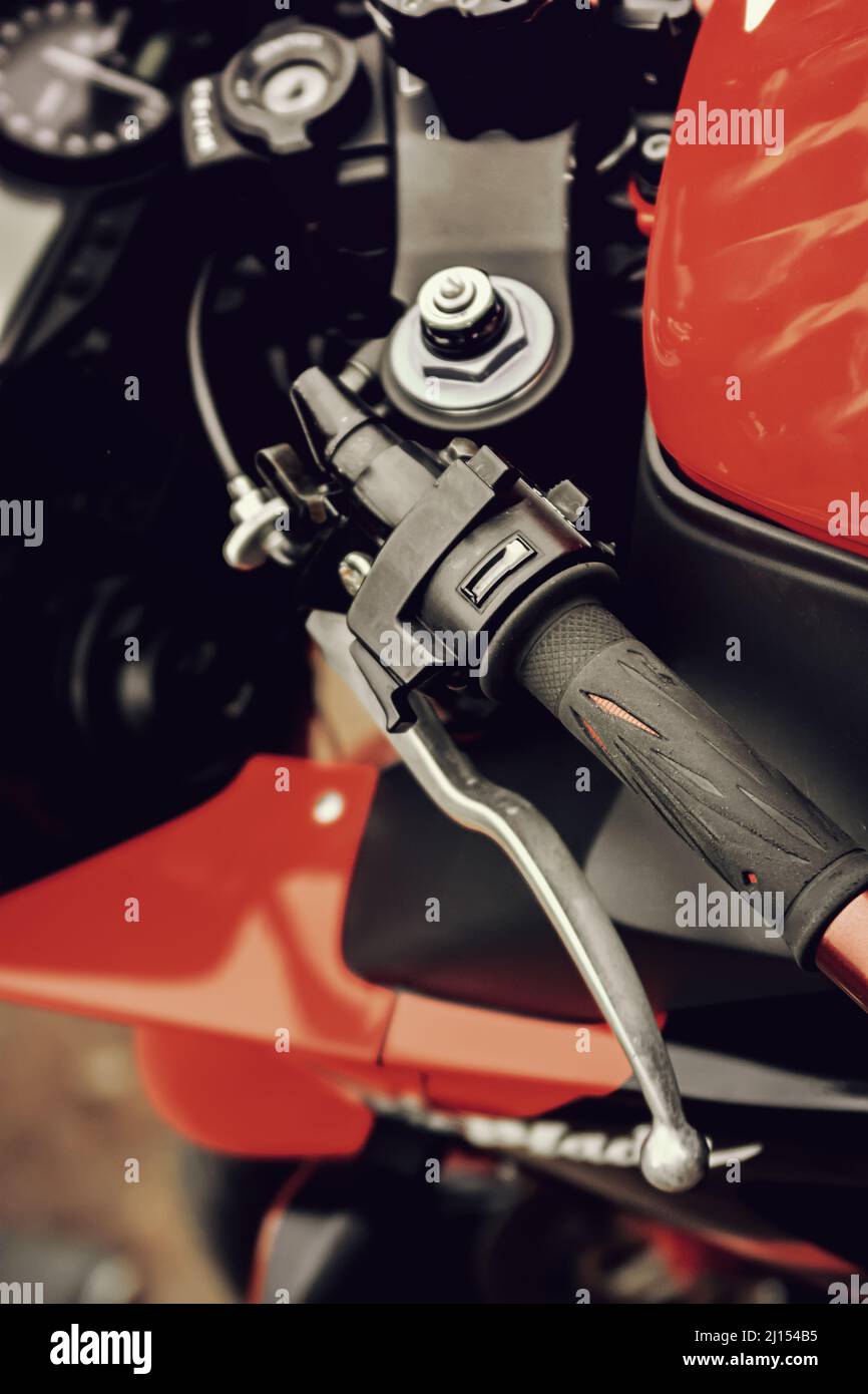 Motorcycle hand brake hi-res stock photography and images - Alamy