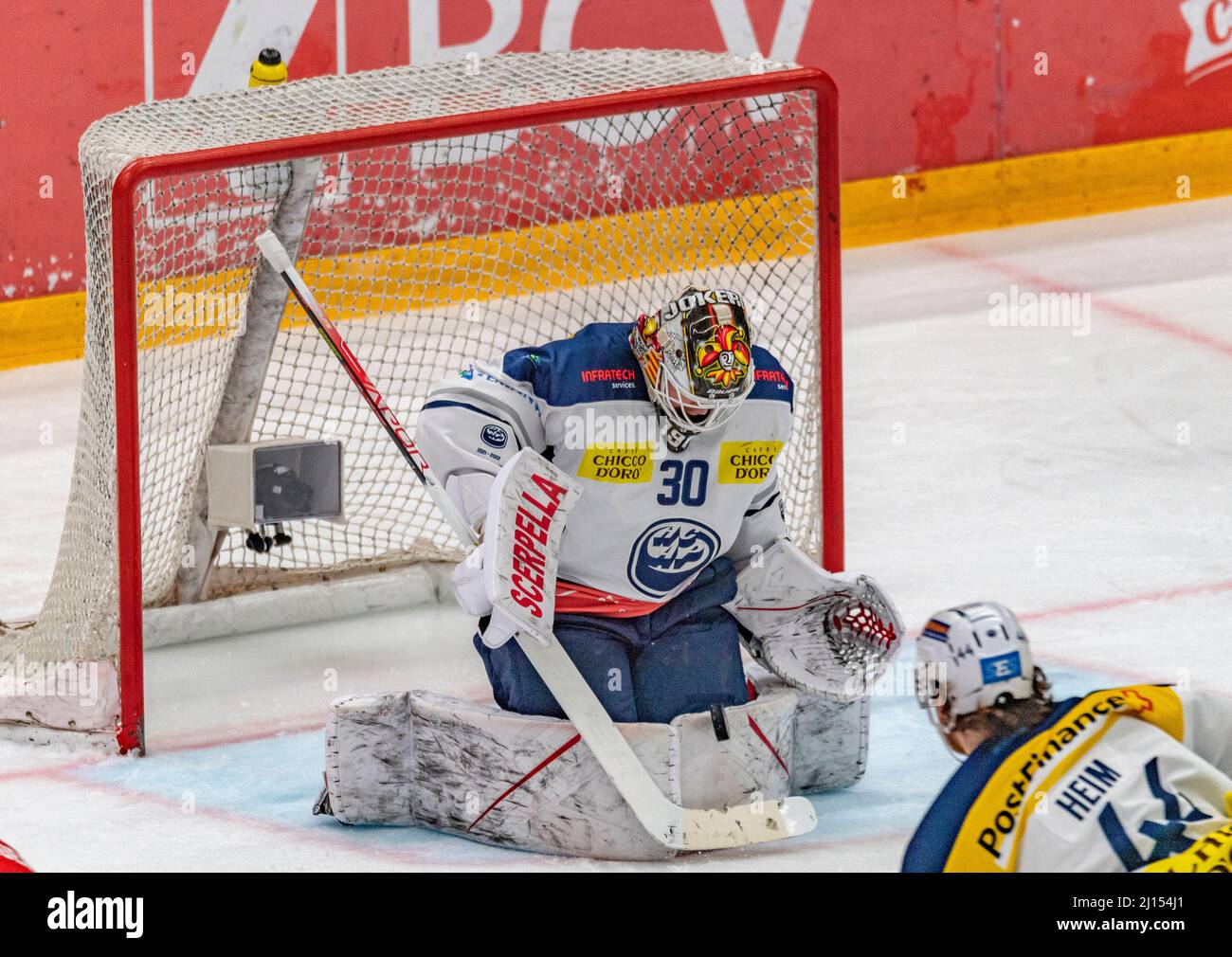 Lausanne, Vaudoise Arena, Switzerland. 22nd Mar, 2022: Janne Juvonen ...