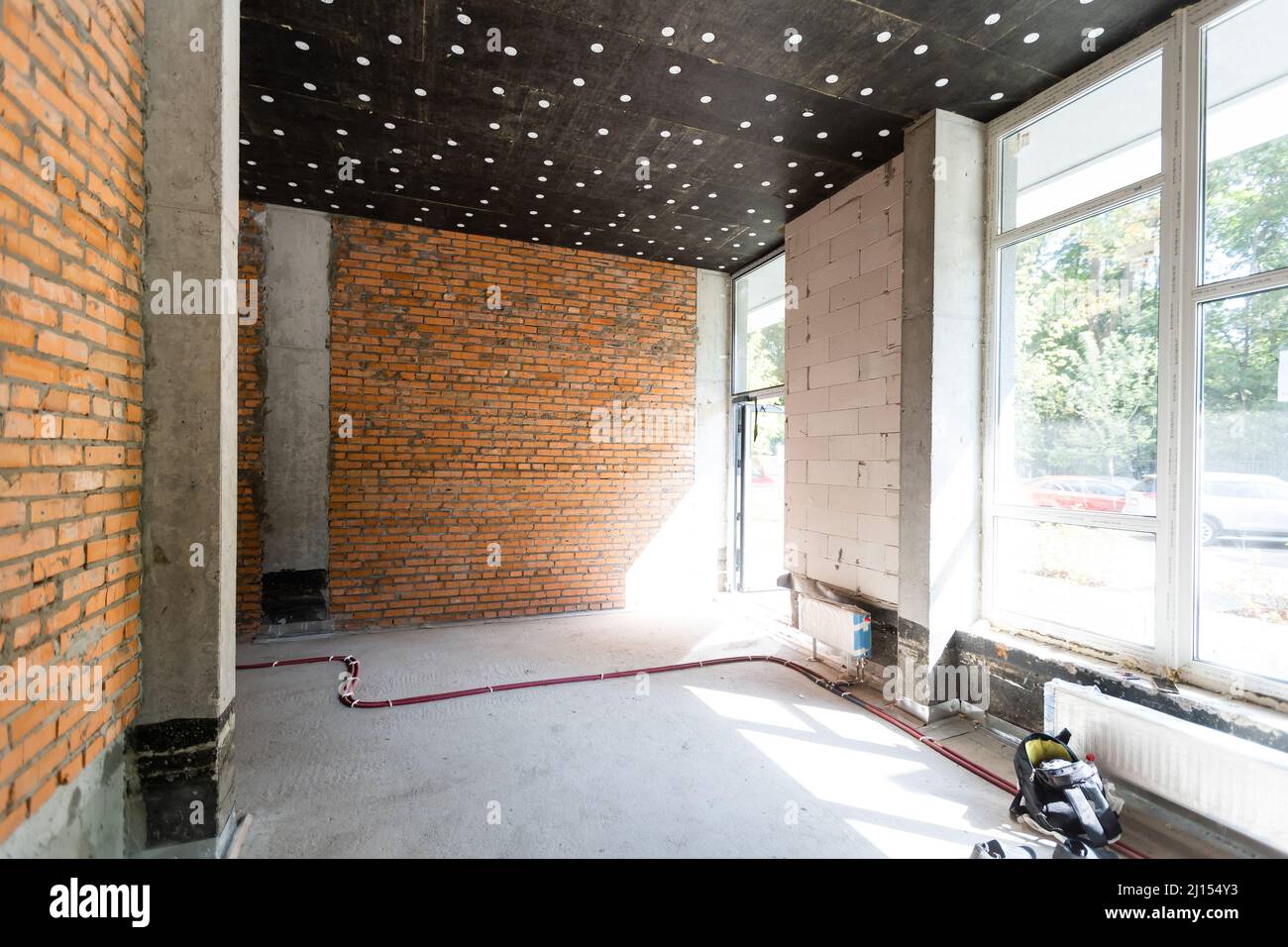 Interior of modern house with empty space Stock Photo - Alamy