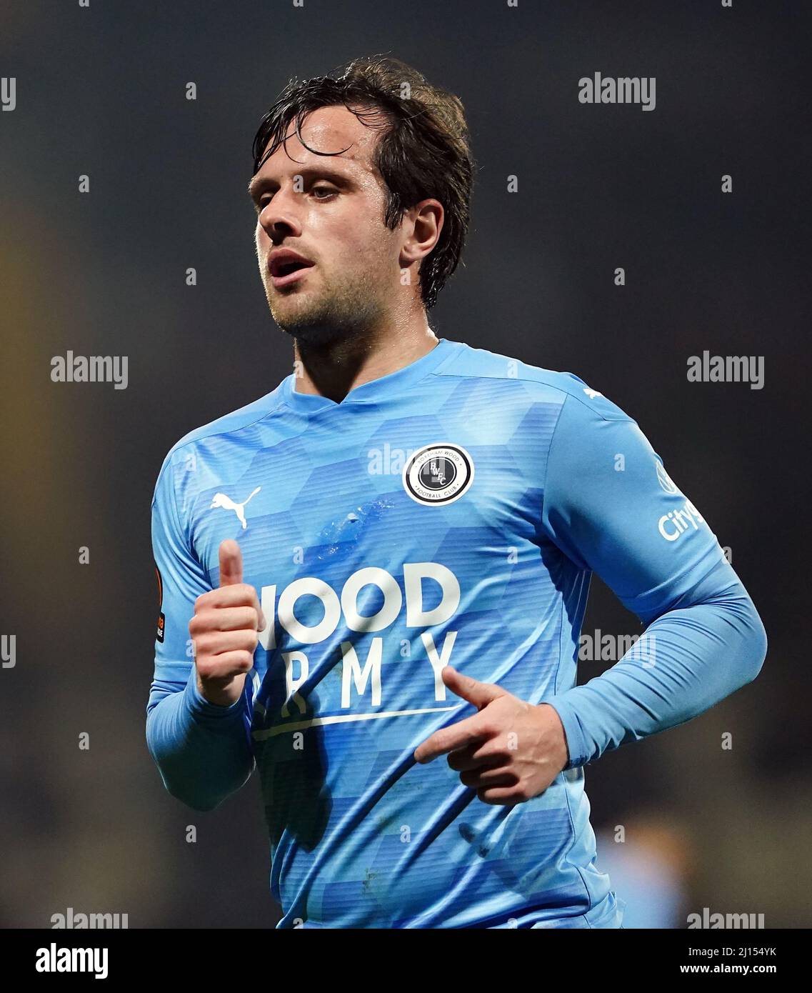 Boreham Wood's Frankie Raymond during the Vanarama National League ...