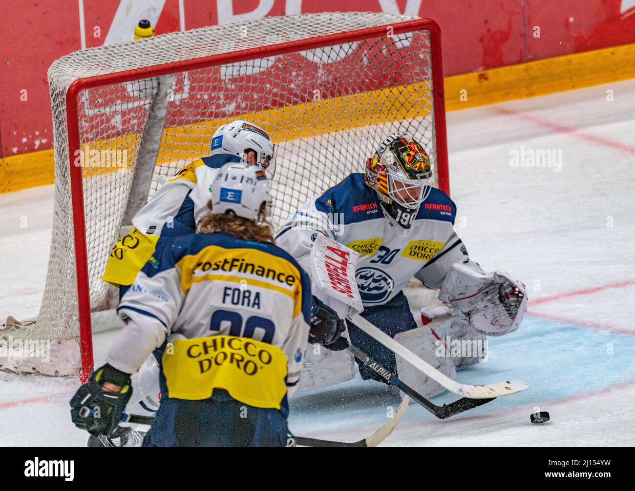 Lausanne, Vaudoise Arena, Switzerland. 22nd Mar, 2022: Janne Juvonen ...