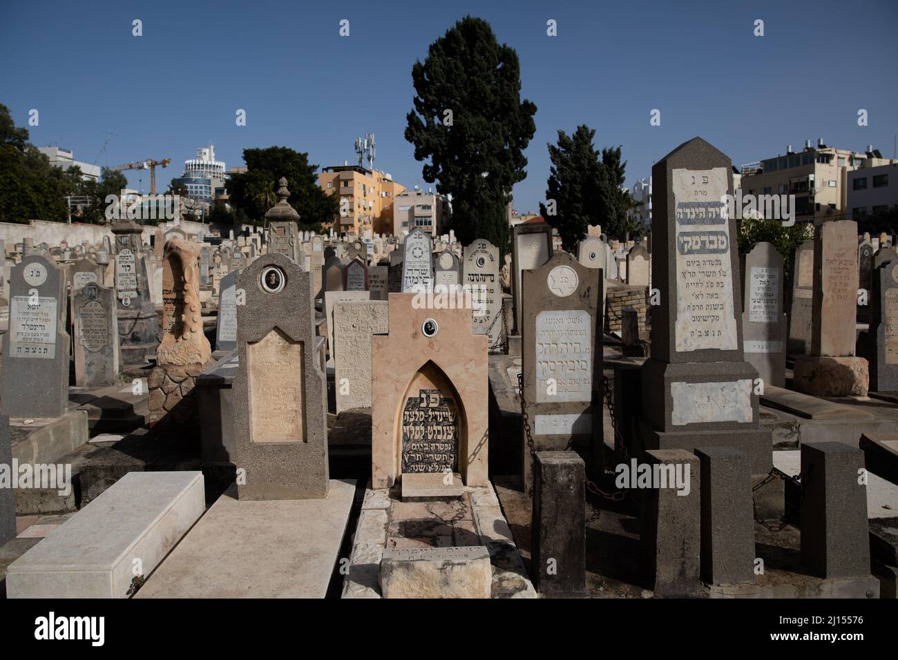 The historic Trumpeldor Cemetery in Tel Aviv, also known as "The Old ...