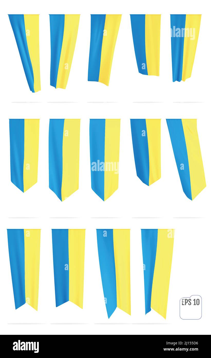 Ukrainian flags Stock Vector Images - Alamy