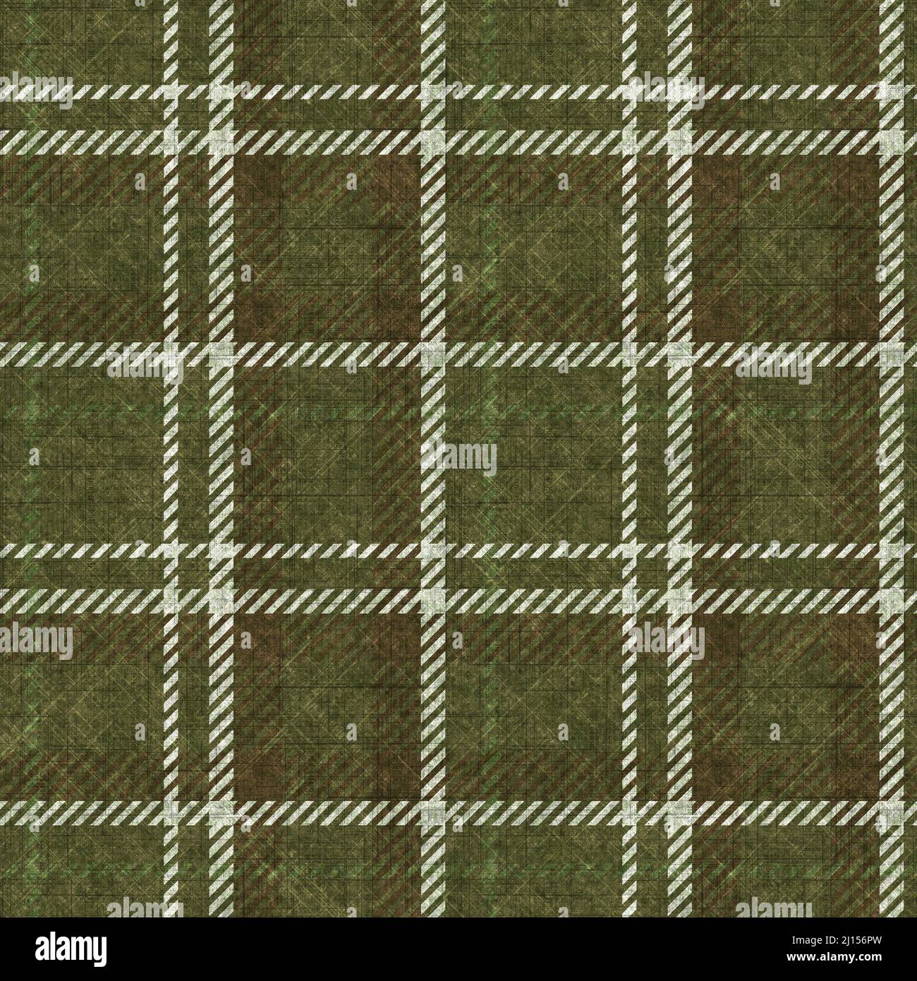Muted green winter woven plaid texture. Seamless woolen scottish style ...