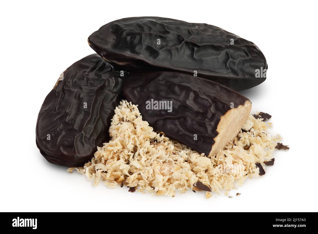 Tonka bean isolated on white background with clipping path and full ...