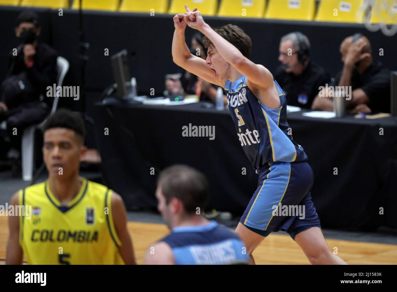 Guzman Vasilic #5 of team Uruguay during the FIBA U18 South American ...
