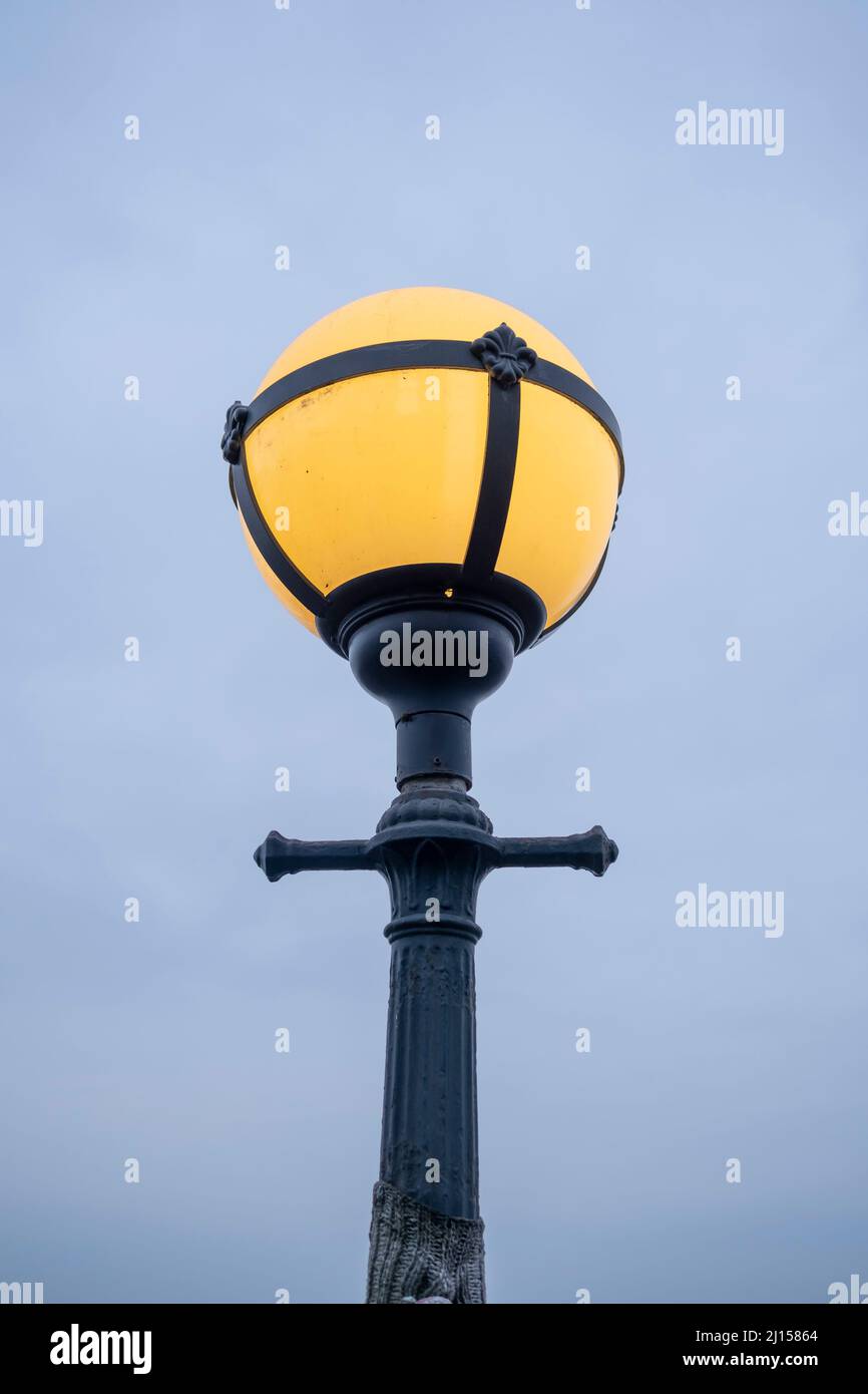 Antique street lighting at Ramsgate Marina in Kent Stock Photo - Alamy