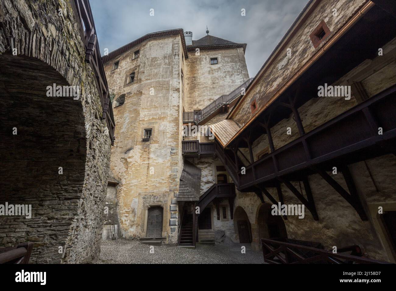 The medieval Orava Castle, Slovakia, Europe Stock Photo - Alamy
