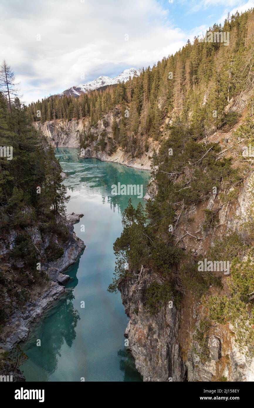 Valley in Val Muestair, Canton Graubinden, Switzerland Stock Photo - Alamy