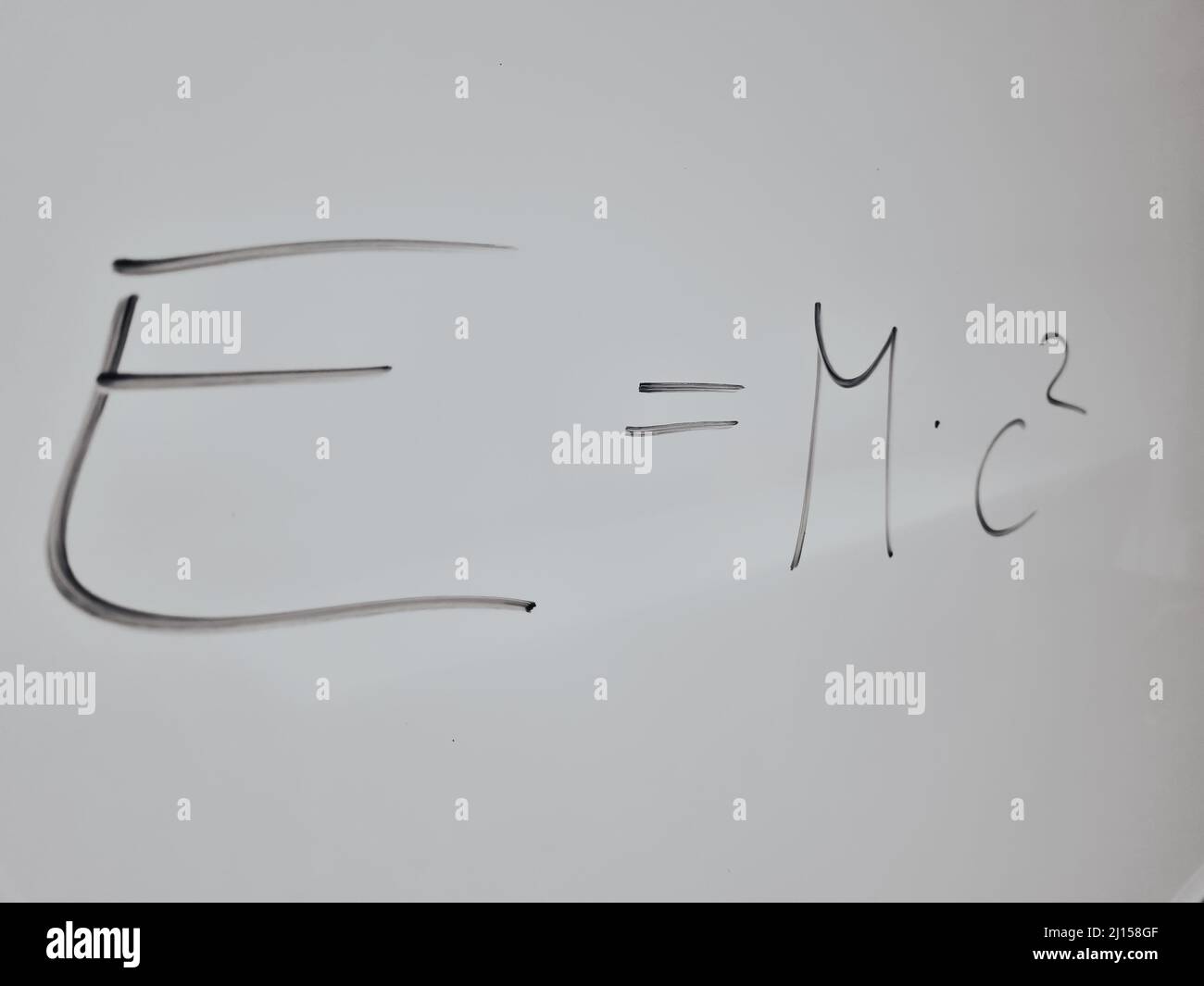 mathematical symbols of an equation from a mathematics lecture on a ...