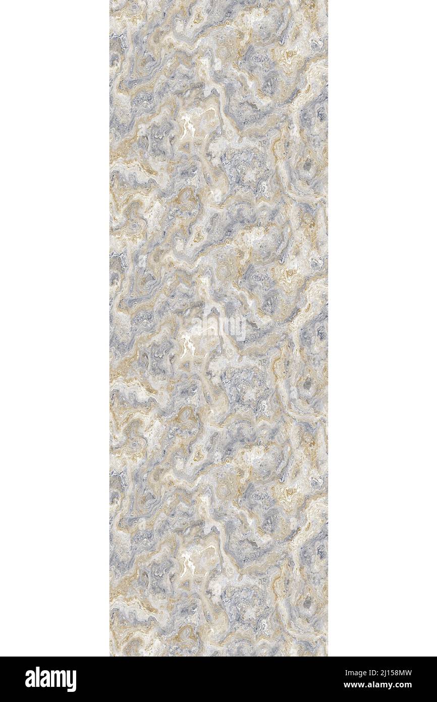Grey tonal marbled seamless vertical border edge. Random stone rock ...