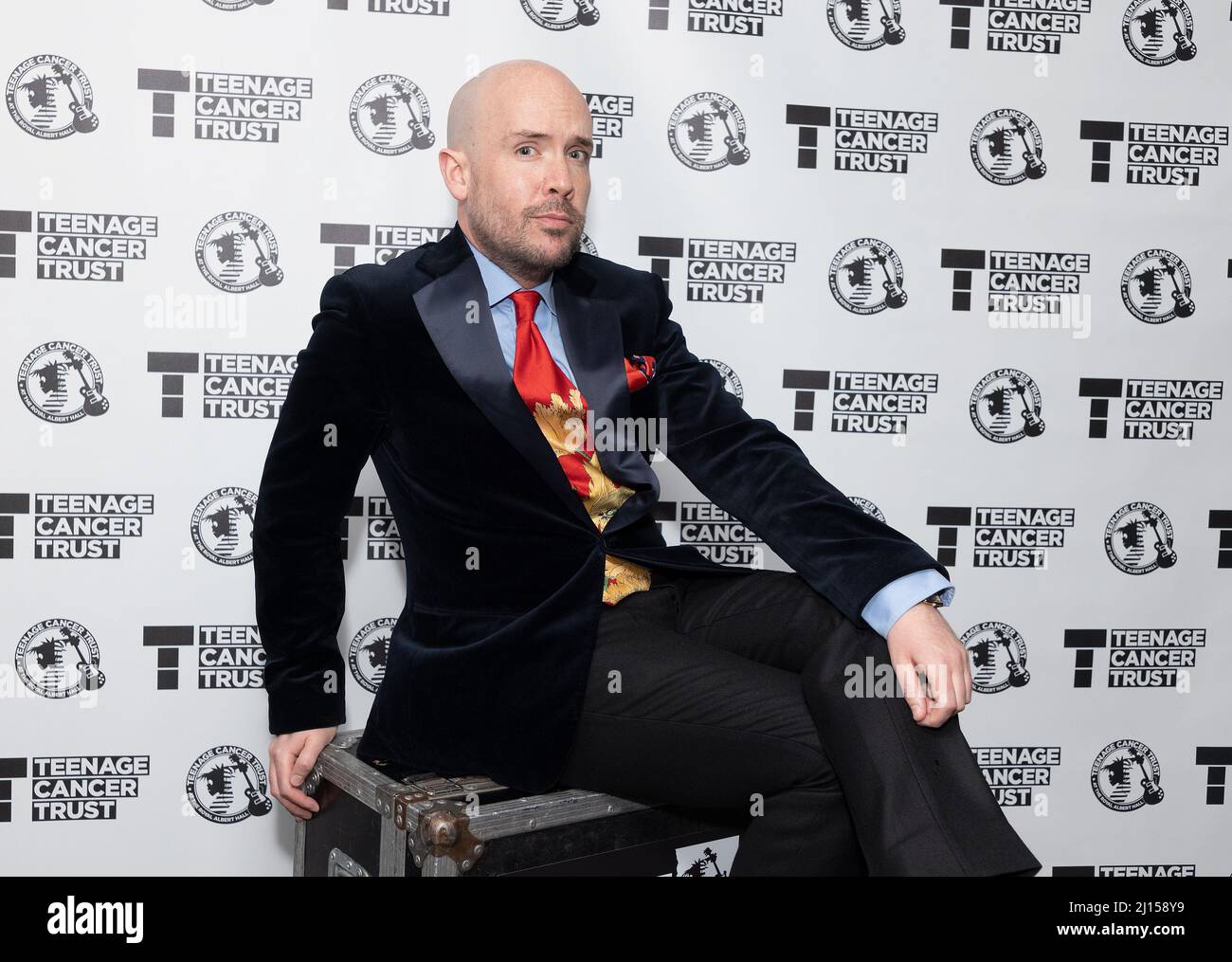 Tom Allen poses backstage during the Teenage Cancer Trust Concert ...