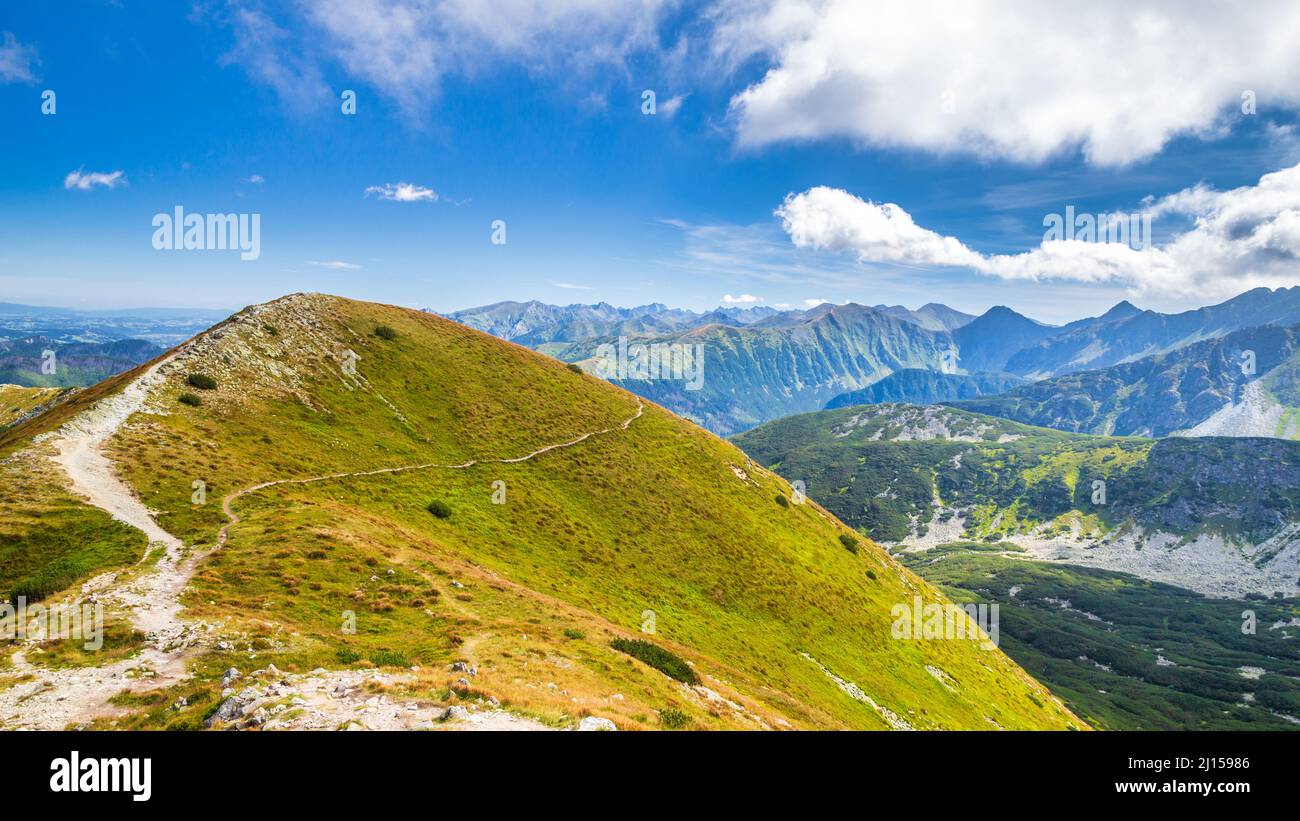 Mountain landscape in Rohace area of the Tatra National Park, Slovakia ...