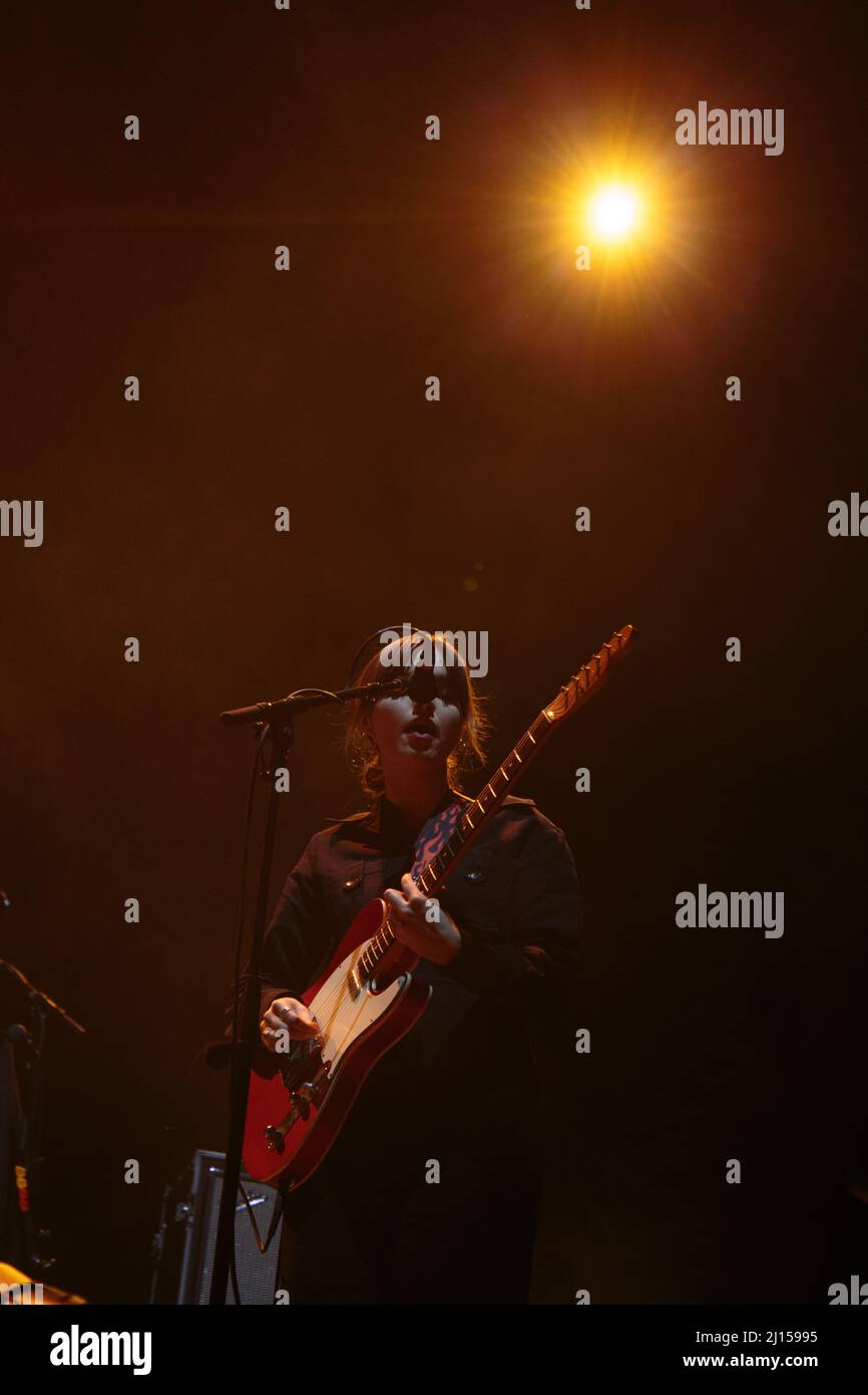 Goat Girl live at M&S Bank Arena Liverpool Uk, 21st March 2022 Stock ...