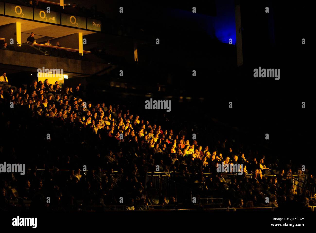 The crowd watches Oscar, Grammy and Golden Globe Award-winning composer ...