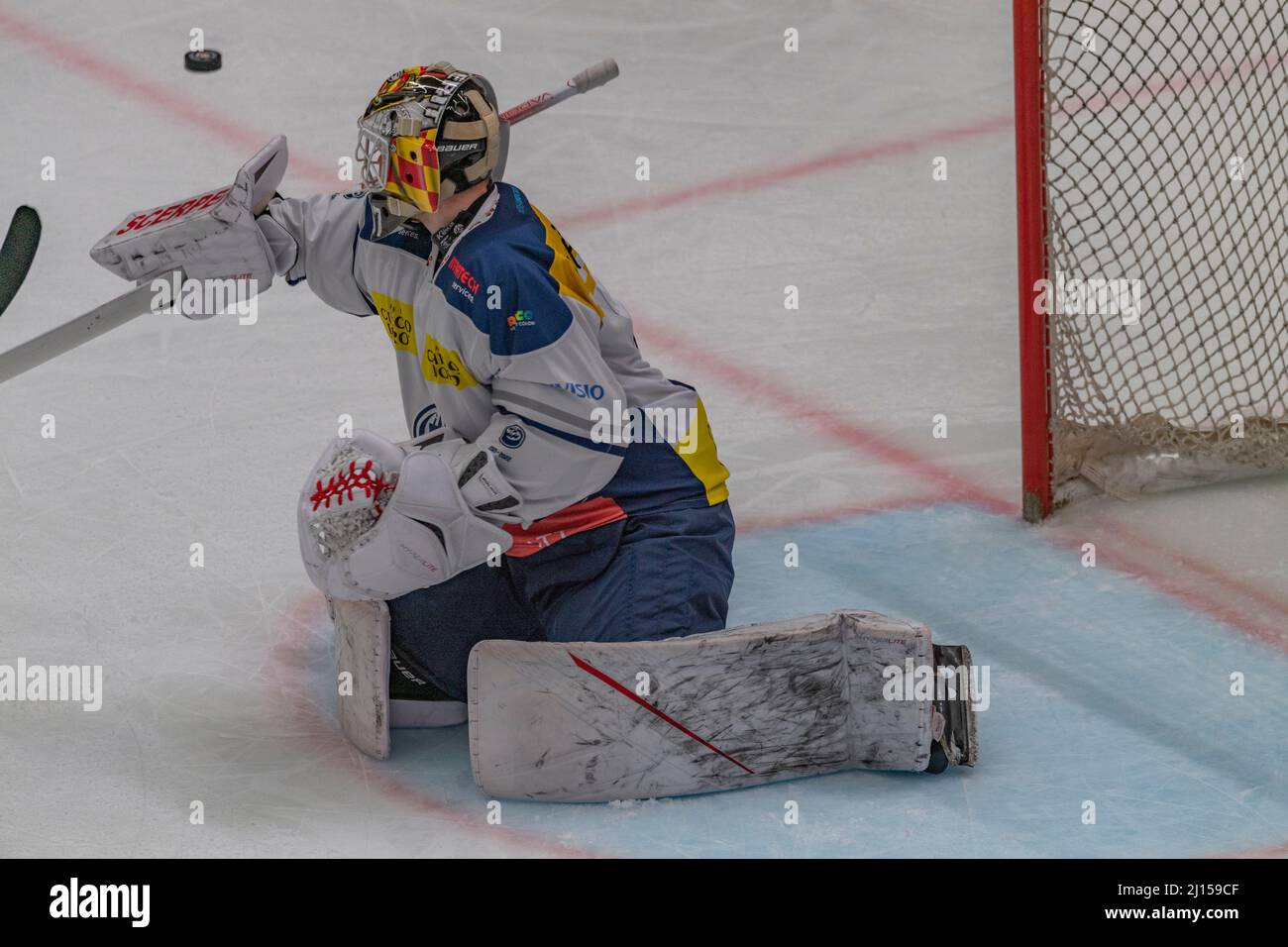 Lausanne, Vaudoise Arena, Switzerland. 22nd Mar, 2022: Janne Juvonen ...