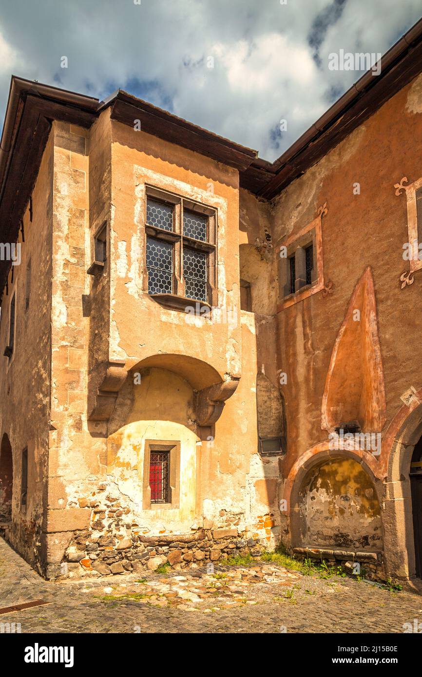 Historic building in Kremnica, important medieval mining town, Slovakia ...