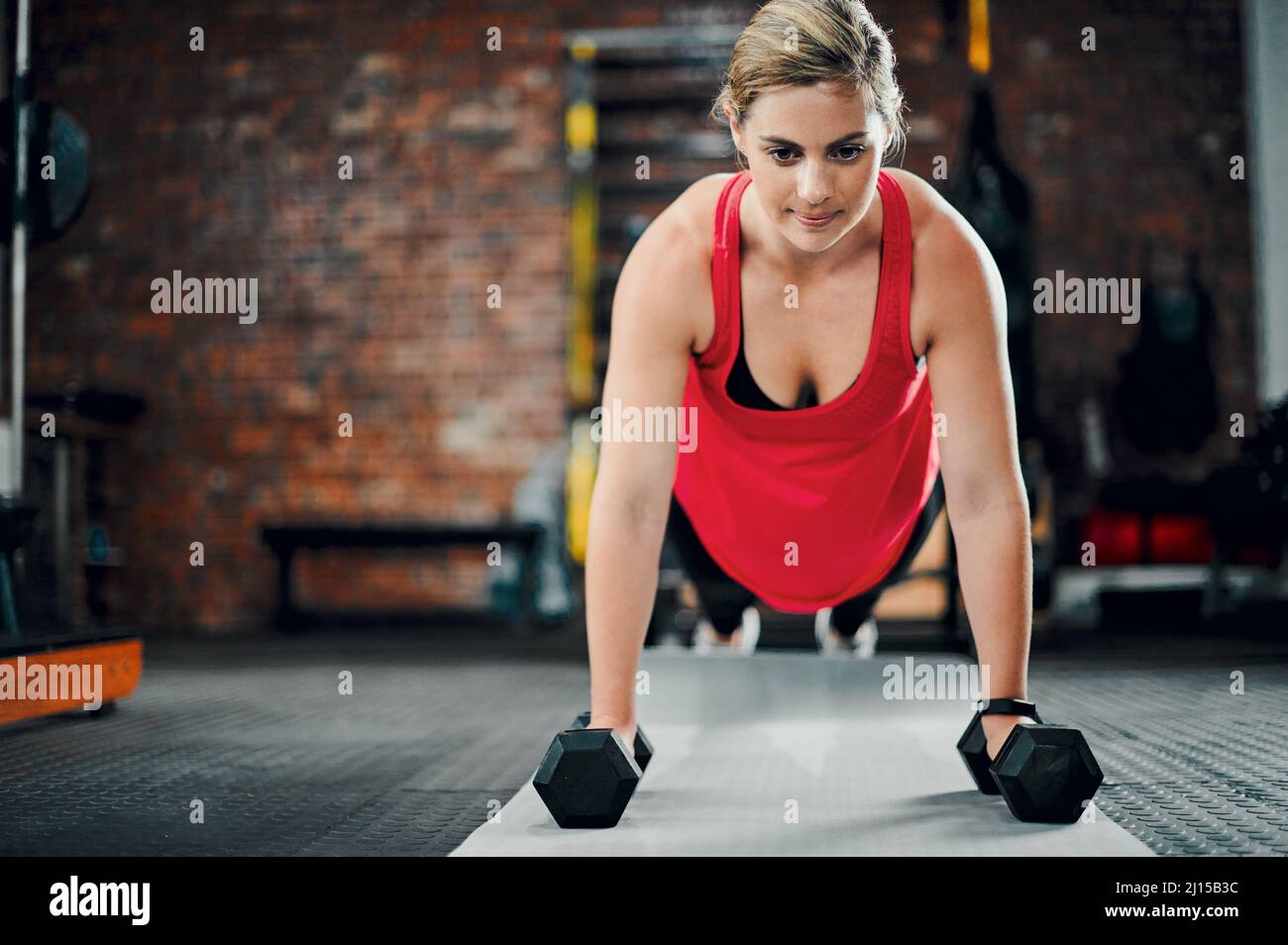 Total dedication. Full length shot of an attractive young female ...