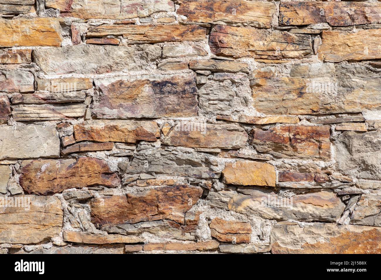 old rotten vintage stone wall from medieval times Stock Photo - Alamy
