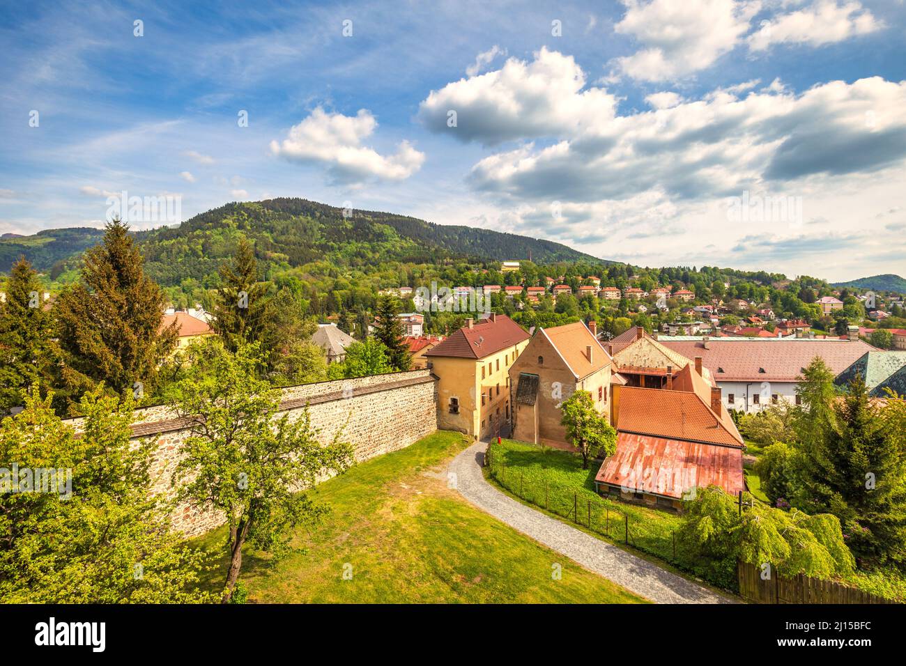 Historic building in Kremnica, important medieval mining town, Slovakia ...