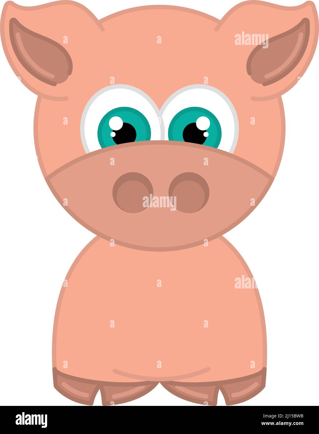 Isolated cute pig cartoon icon Vector Stock Vector Image & Art - Alamy
