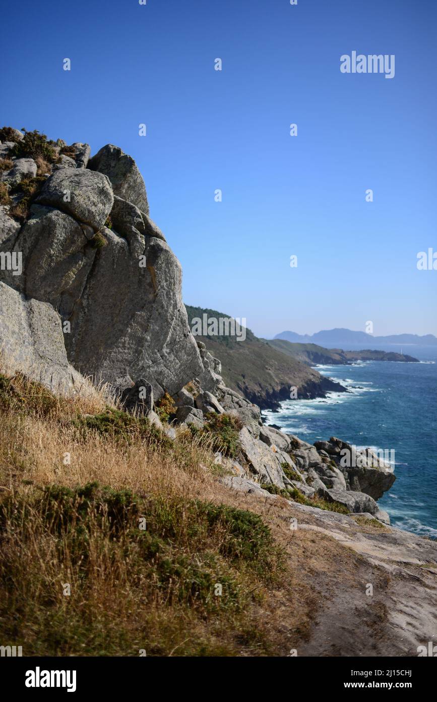 Facho de Donon cliffs in Pontevedra, in Galicia, Spain Stock Photo - Alamy