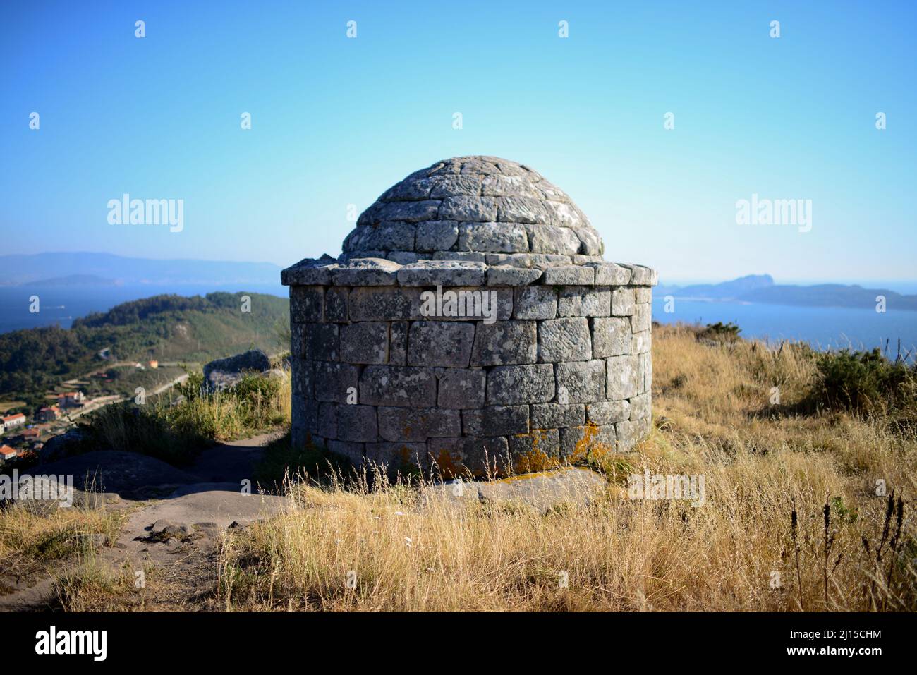 Watching tower in Castro del Monte do Facho, Gallaecian-Roman ...