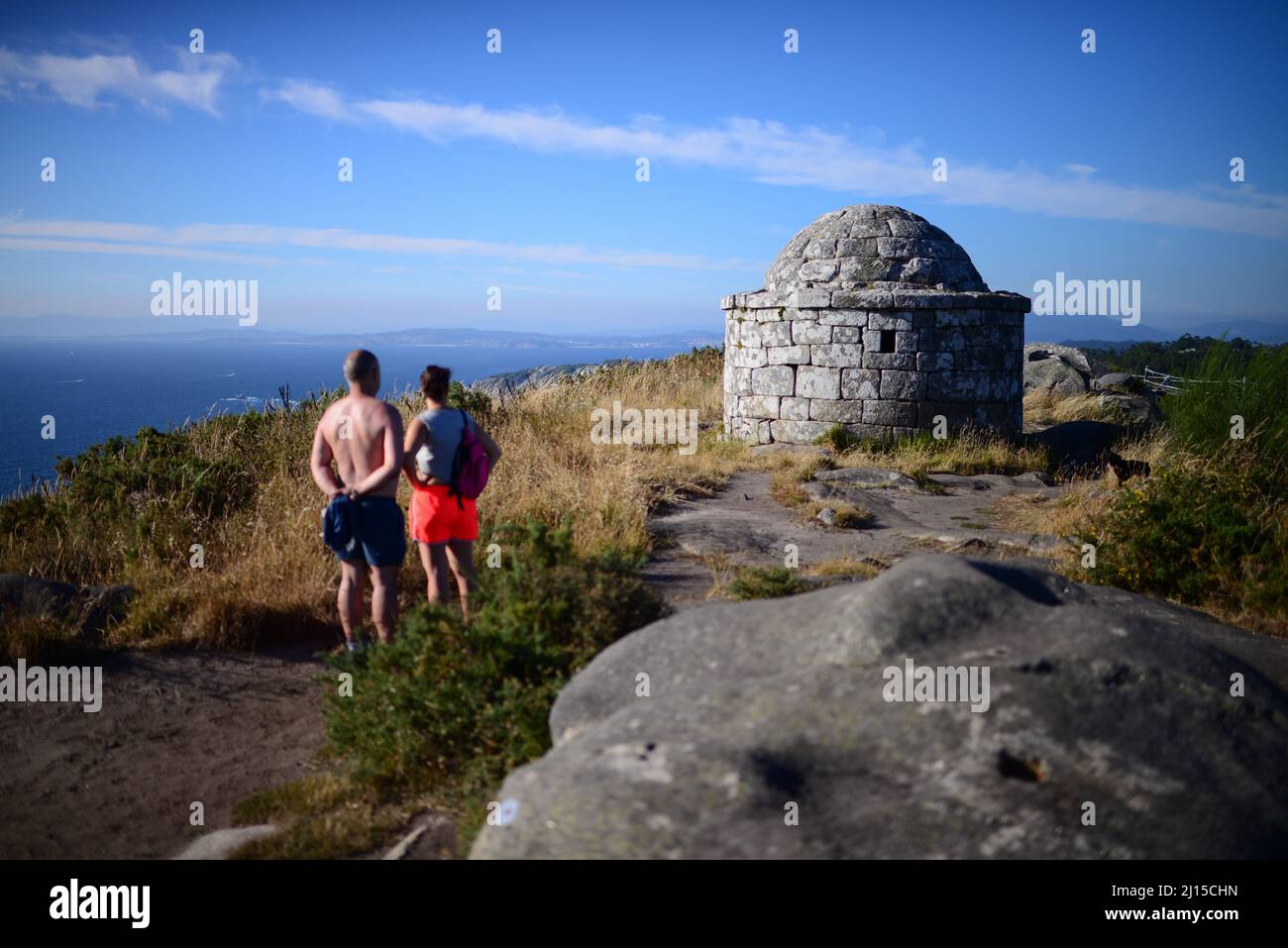 Watching tower in Castro del Monte do Facho, Gallaecian-Roman ...