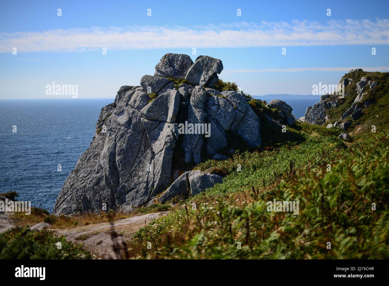 Facho de Donon cliffs in Pontevedra, in Galicia, Spain Stock Photo - Alamy