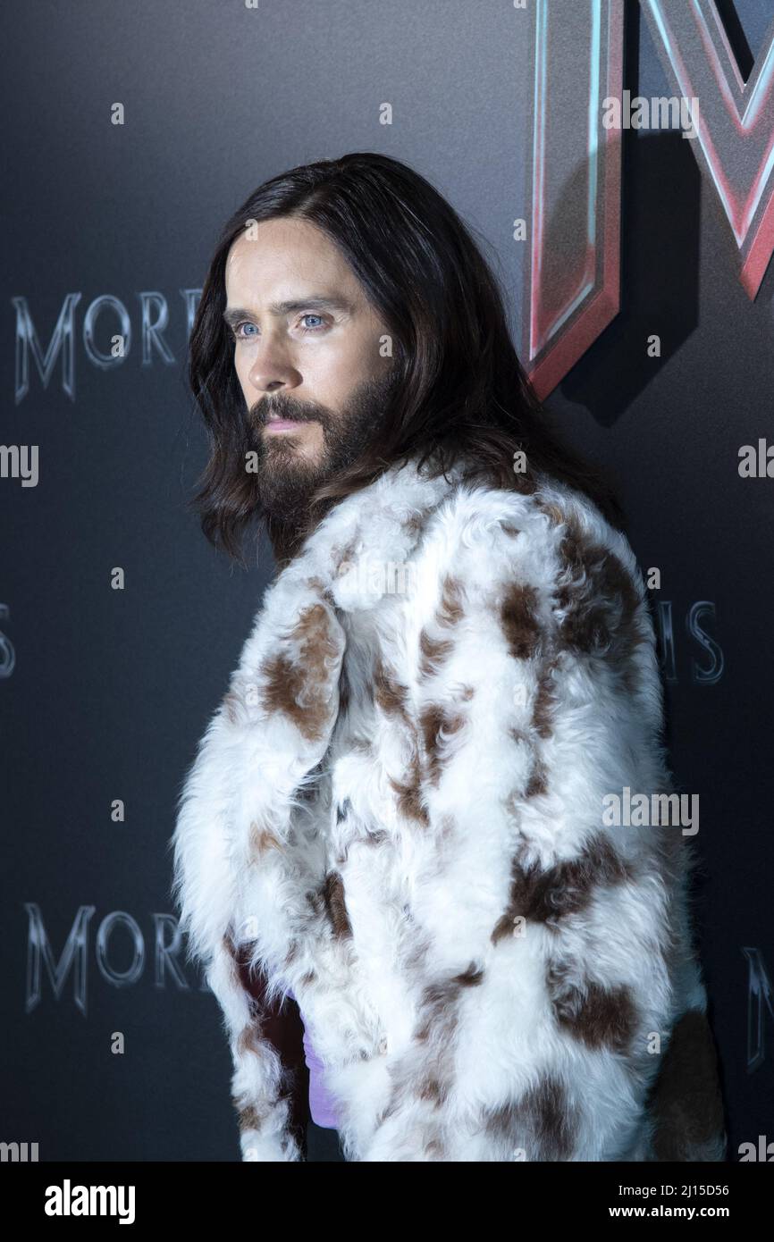 Paris, France. 22nd Mar, 2022. Jared Leto attending the Morbius ...