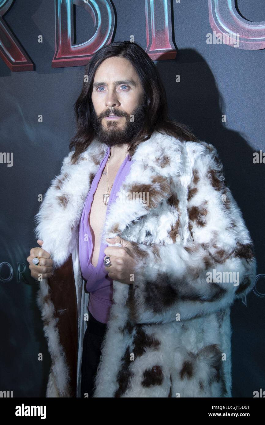 Paris, France. 22nd Mar, 2022. Jared Leto attending the Morbius ...