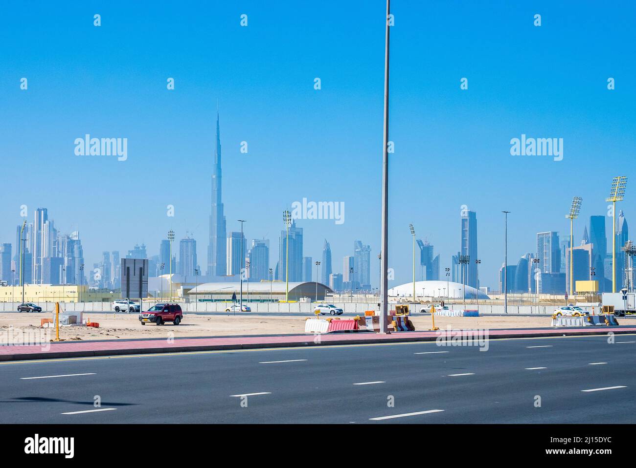 Dubai empty road hi-res stock photography and images - Alamy