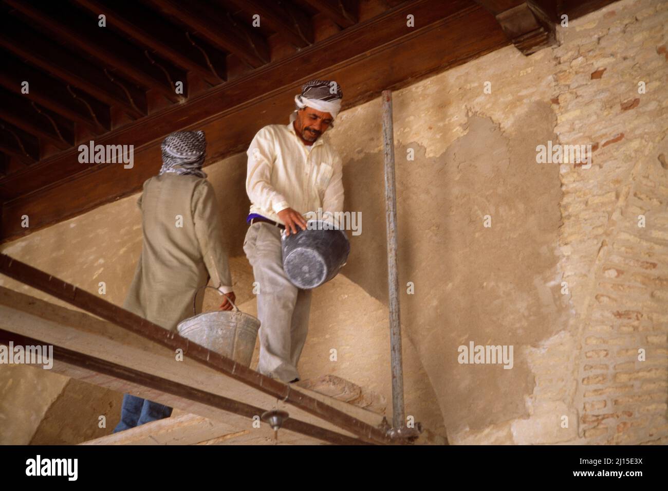 Kairouan Tunisia Restoration Of Sidi Oqba Mosque Stock Photo - Alamy