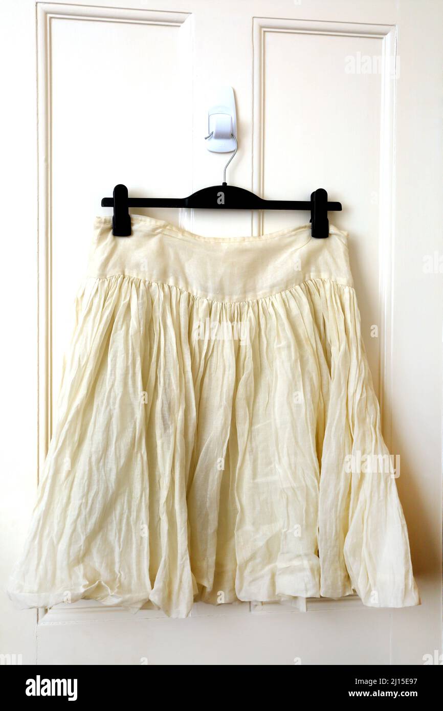 Ivory Coloured Skirt Stock Photo - Alamy