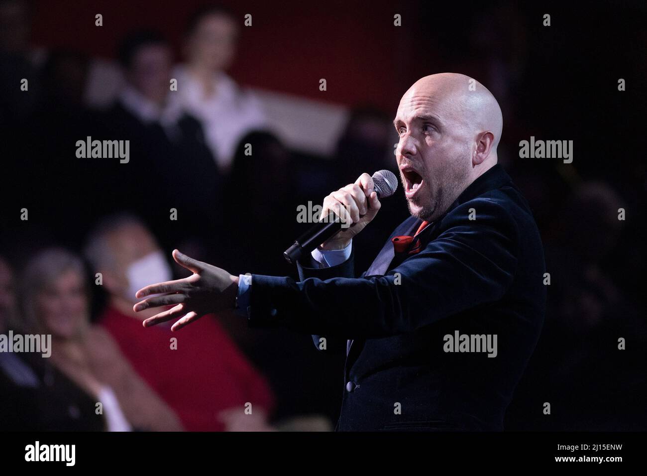 Tom Allen performs on stage during the Teenage Cancer Trust Concert ...