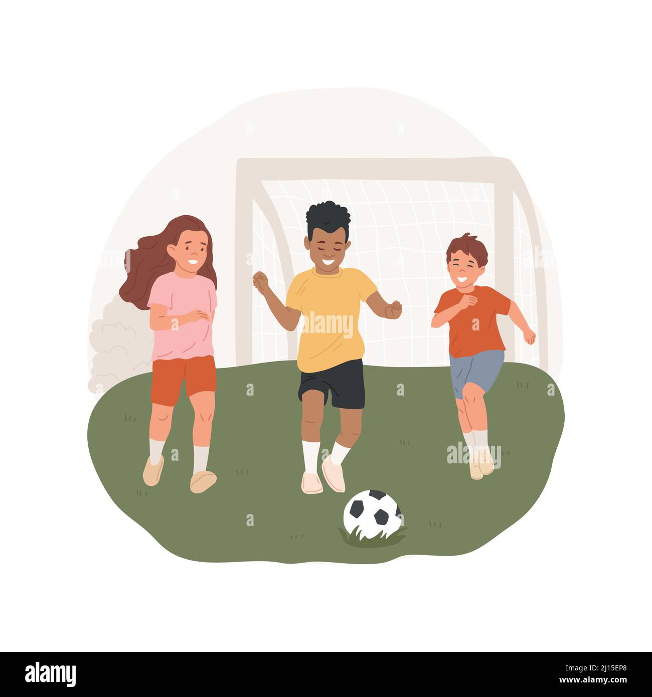 Soccer camp isolated cartoon vector illustration. Football day camp ...