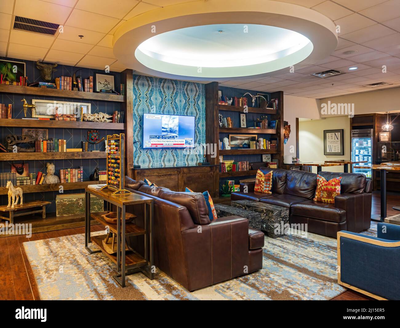 Oklahoma, MAR 17 - Interior view of the Sheraton Oklahoma City Downtown ...
