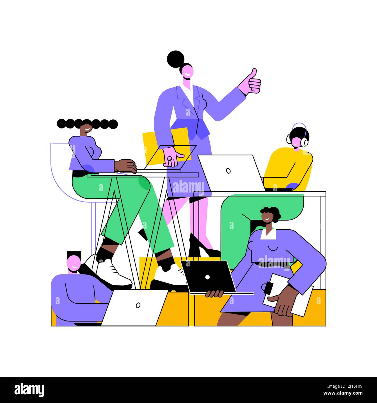 Level staff Stock Vector Images - Alamy