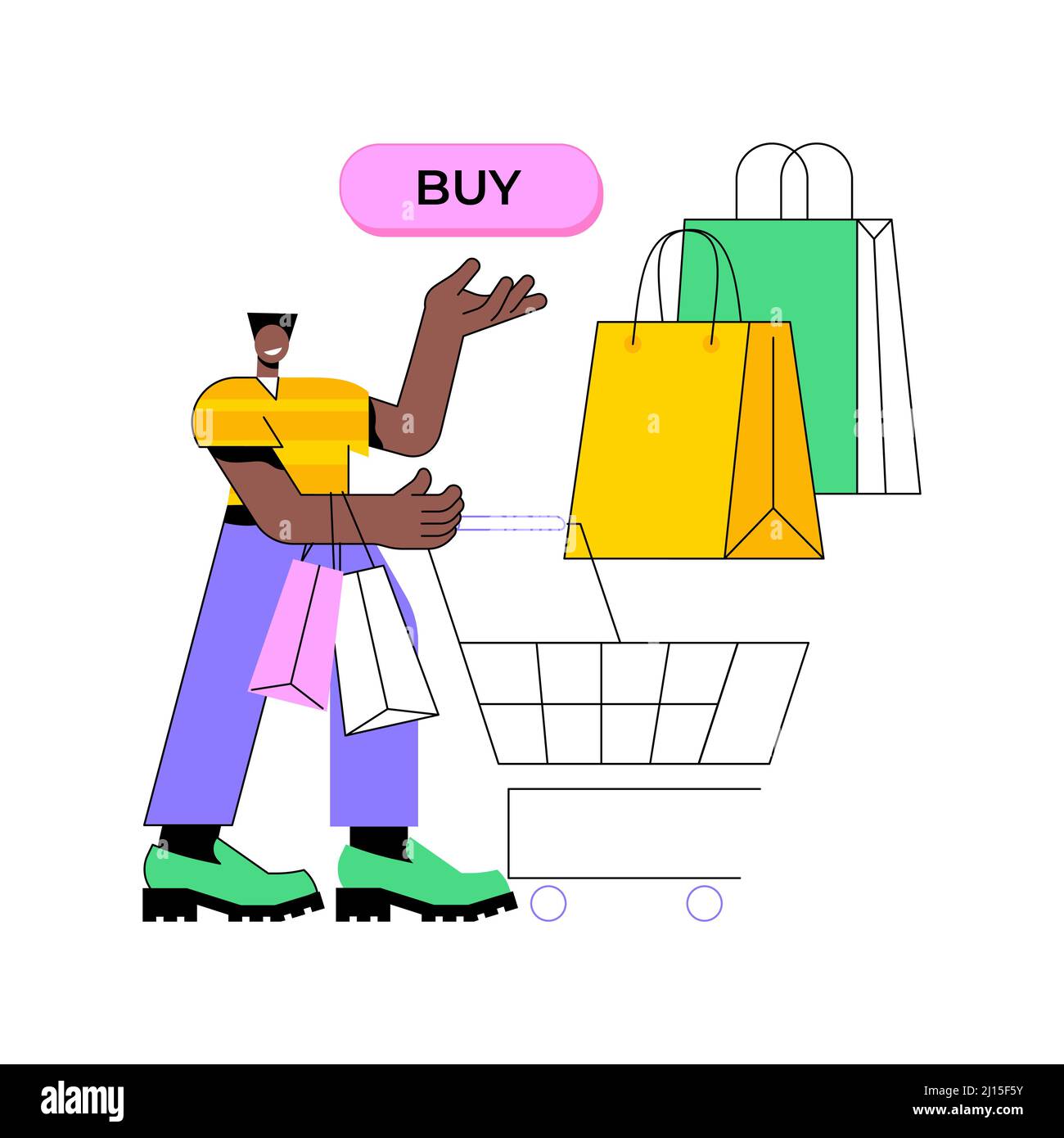Purchasing habits abstract concept vector illustration. Generate ... Purchasing habits abstract concept vector illustration. Generate ...