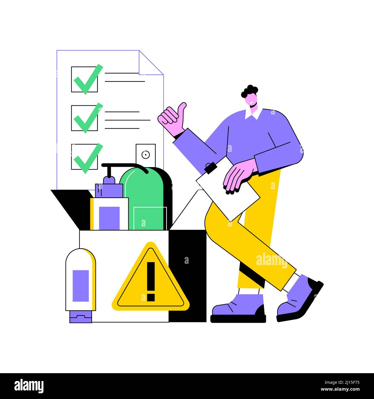 Product safety control abstract concept vector illustration ...