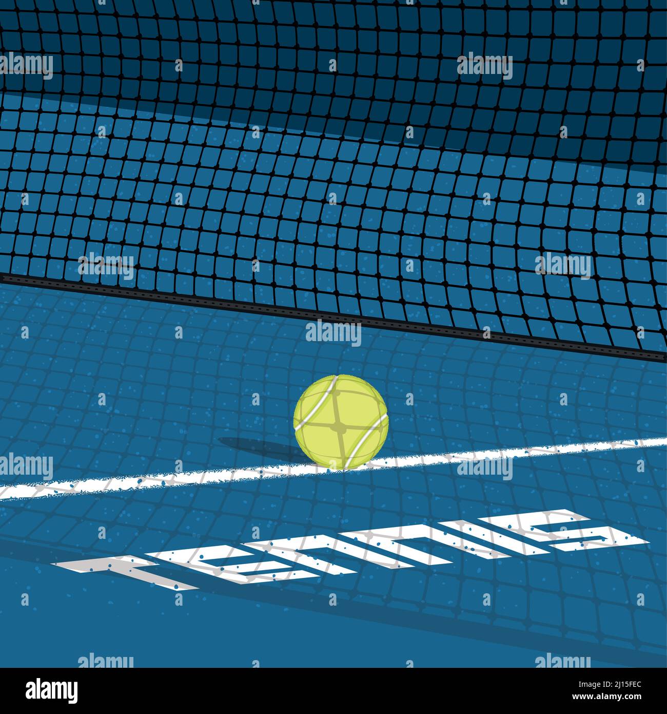 Tennis ball next to a net Sport poster Vector Stock Vector Image & Art ...