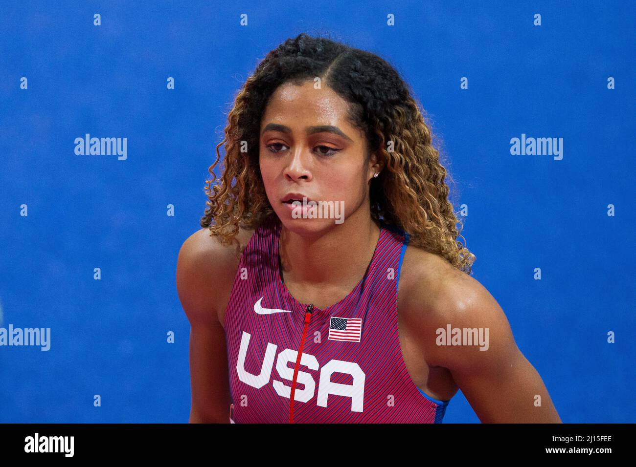 Belgrade, Serbia, 19th March 2022. Gabriele Cunningham of USA during ...