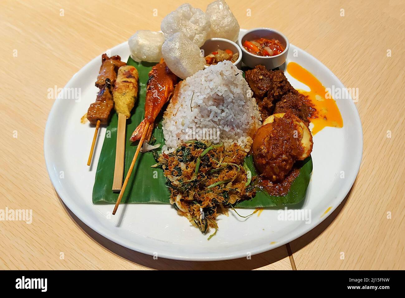 Nasi Bali Rice, Mix Bali Rice, Jakarta, Indonesia Stock Photo - Alamy