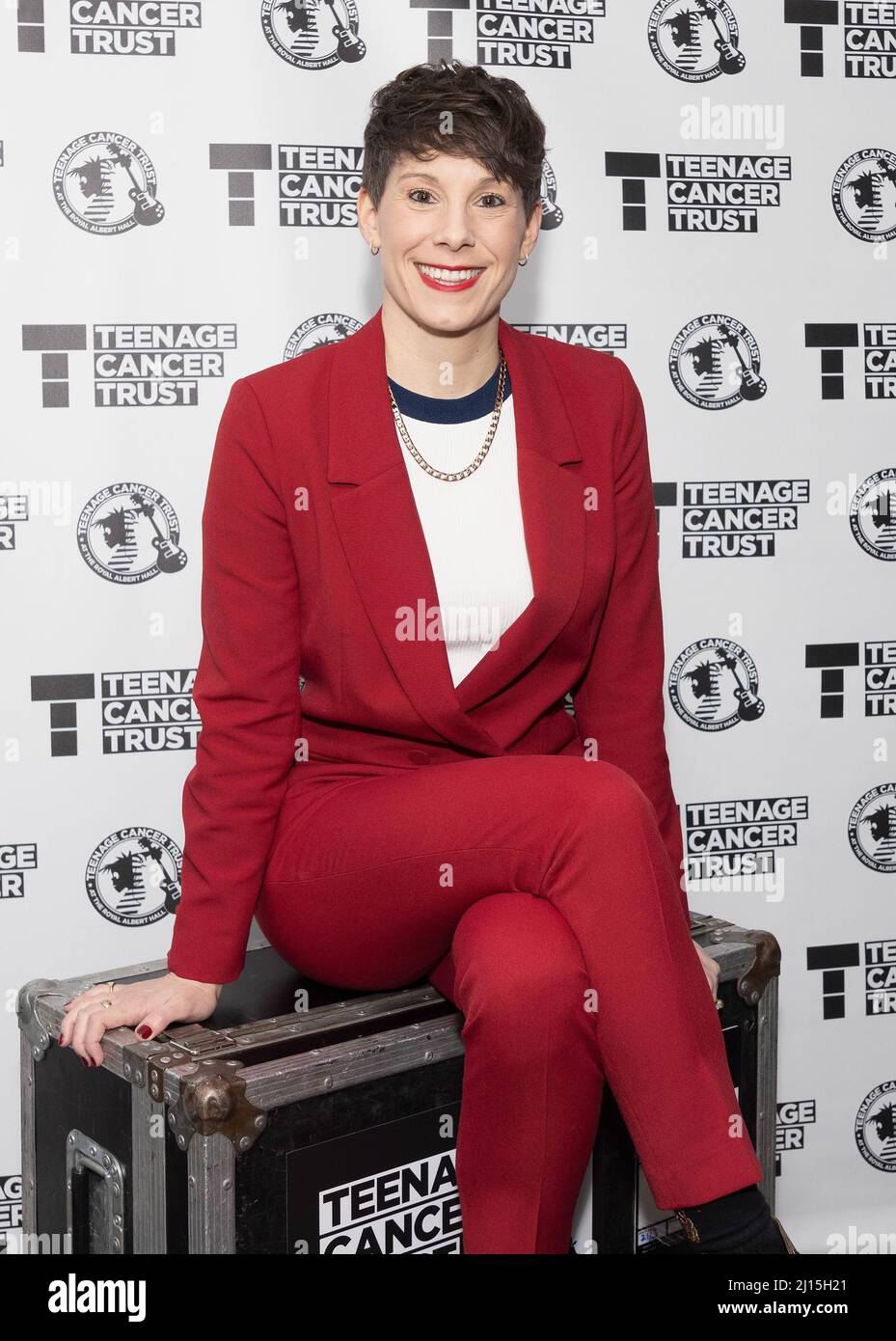 Suzi Ruffle poses backstage during the Teenage Cancer Trust Concert ...