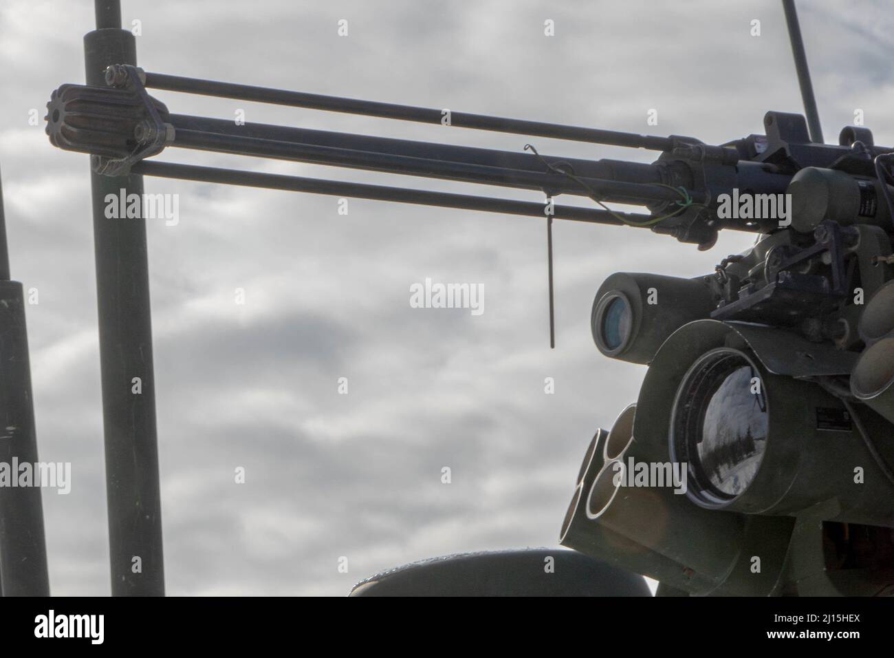 A Common Remotely Operated Weapon Station with an M2 .50 Caliber ...