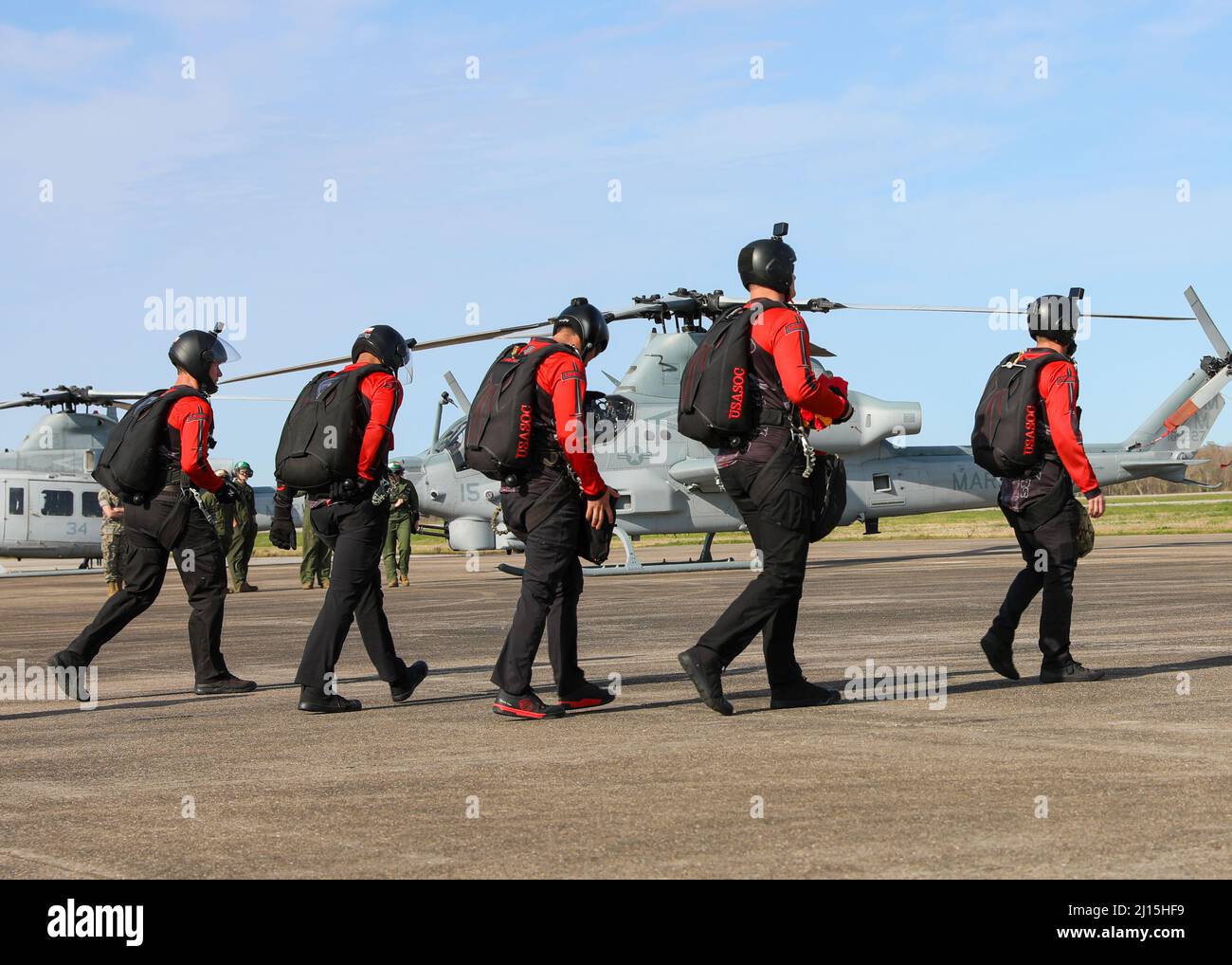 Members Of The United States Army Special Operations Parachute Team