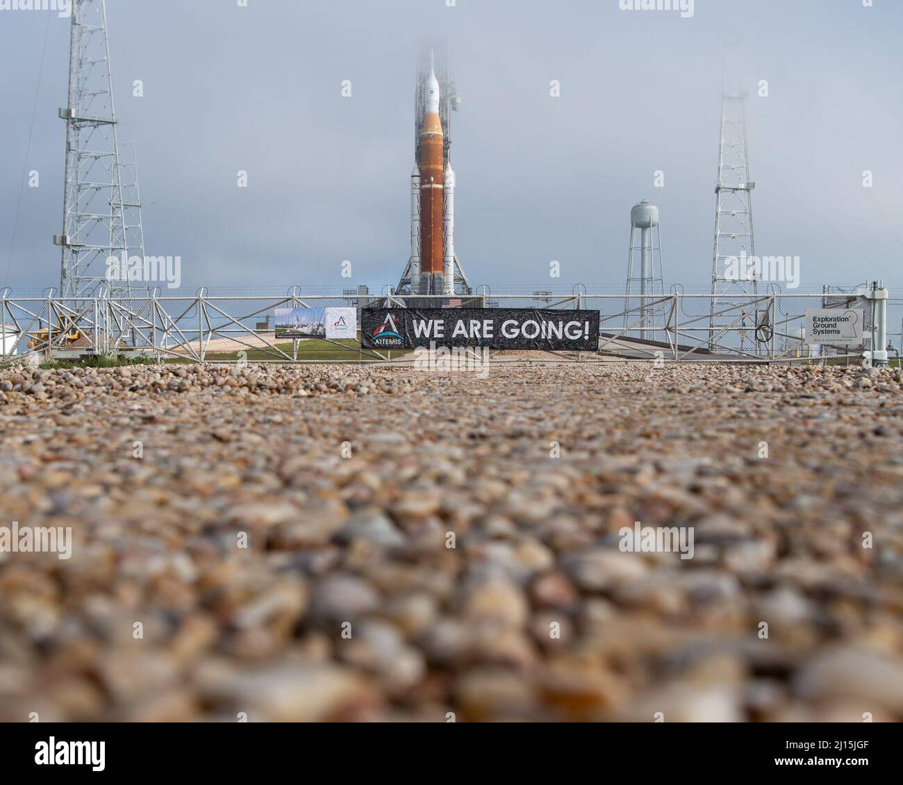 NASA’s Space Launch System (SLS) rocket with the Orion spacecraft ...